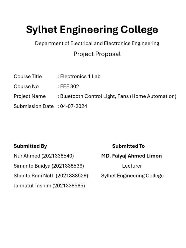 EEE Project | PDF | Arduino | Computers