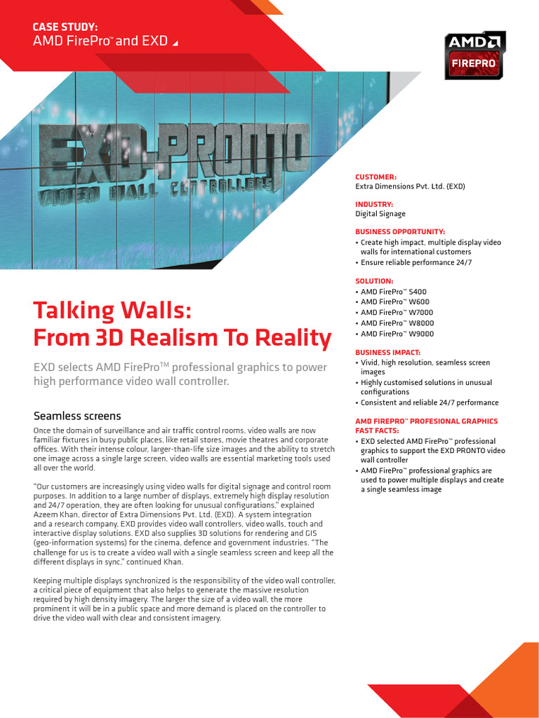 Case Study by AMD Featuring EXD 1653986041 | PDF