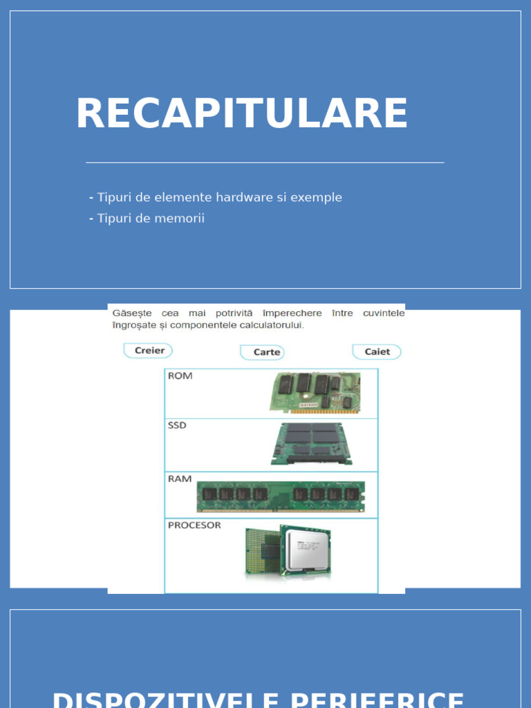 5-L5-Dispozitivele Periferice Ale Calculatorului | PDF