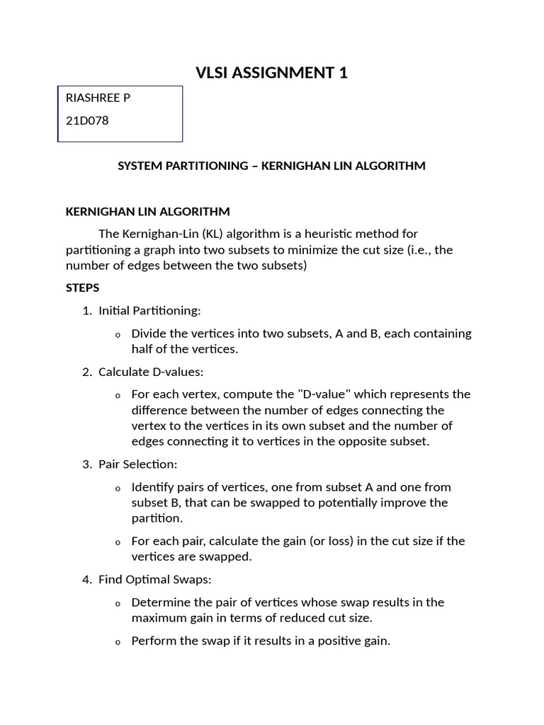 Vlsi Assignment 1 | PDF