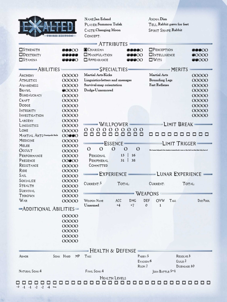 Exalted Lunar Character | PDF