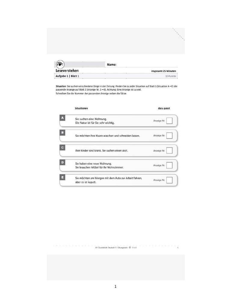 Svi Testovi - ÖSD | PDF