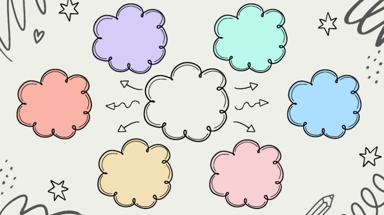 Cream Cute Illustrative Mind Map Brainstorm | PDF