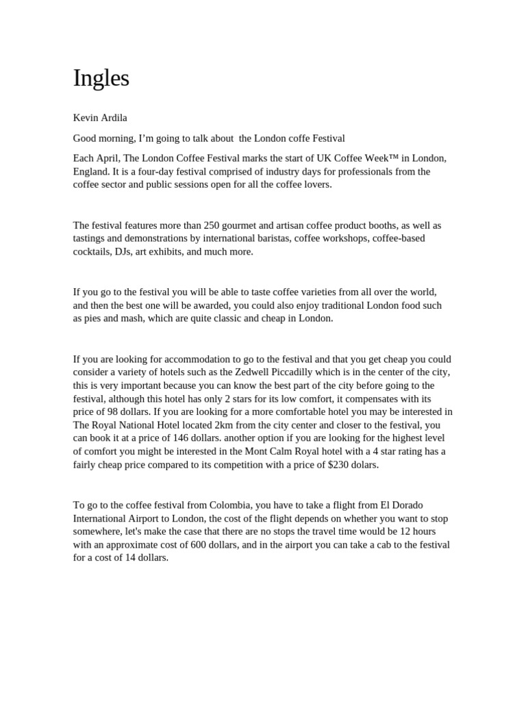 Exp. Inglés II | PDF