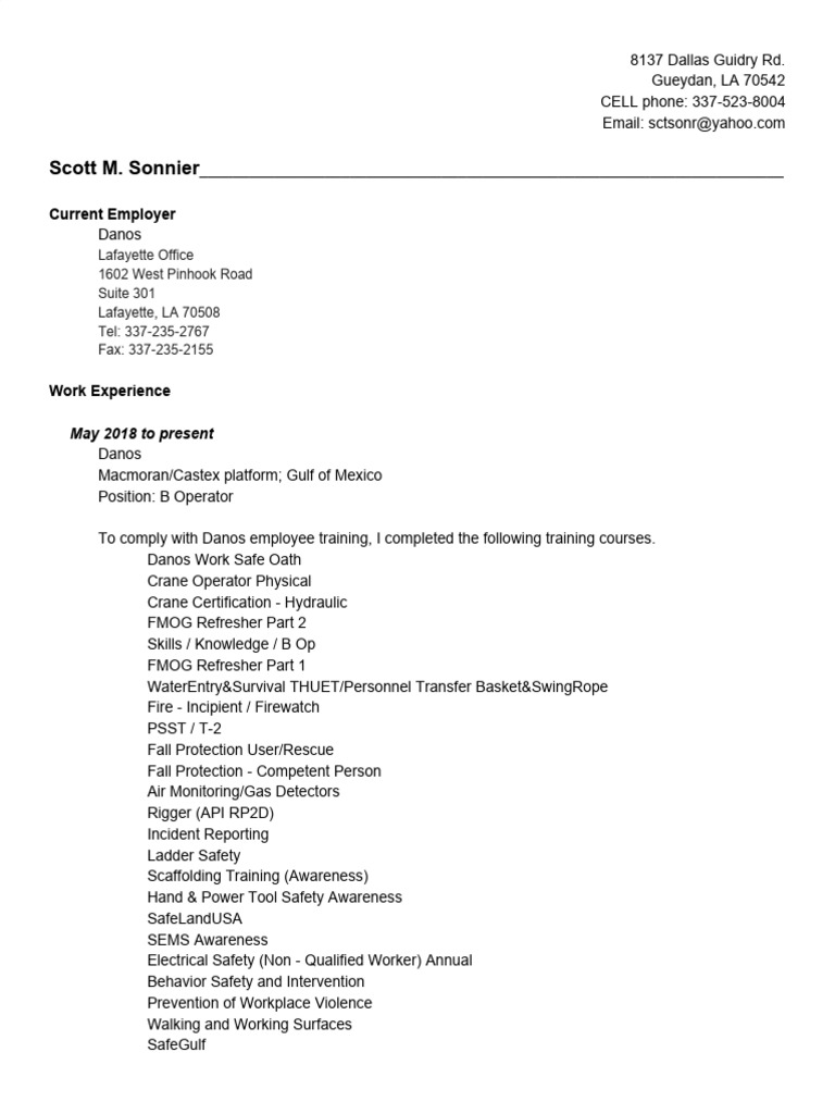 SMS Resume 12 - 4 - 2018 | PDF