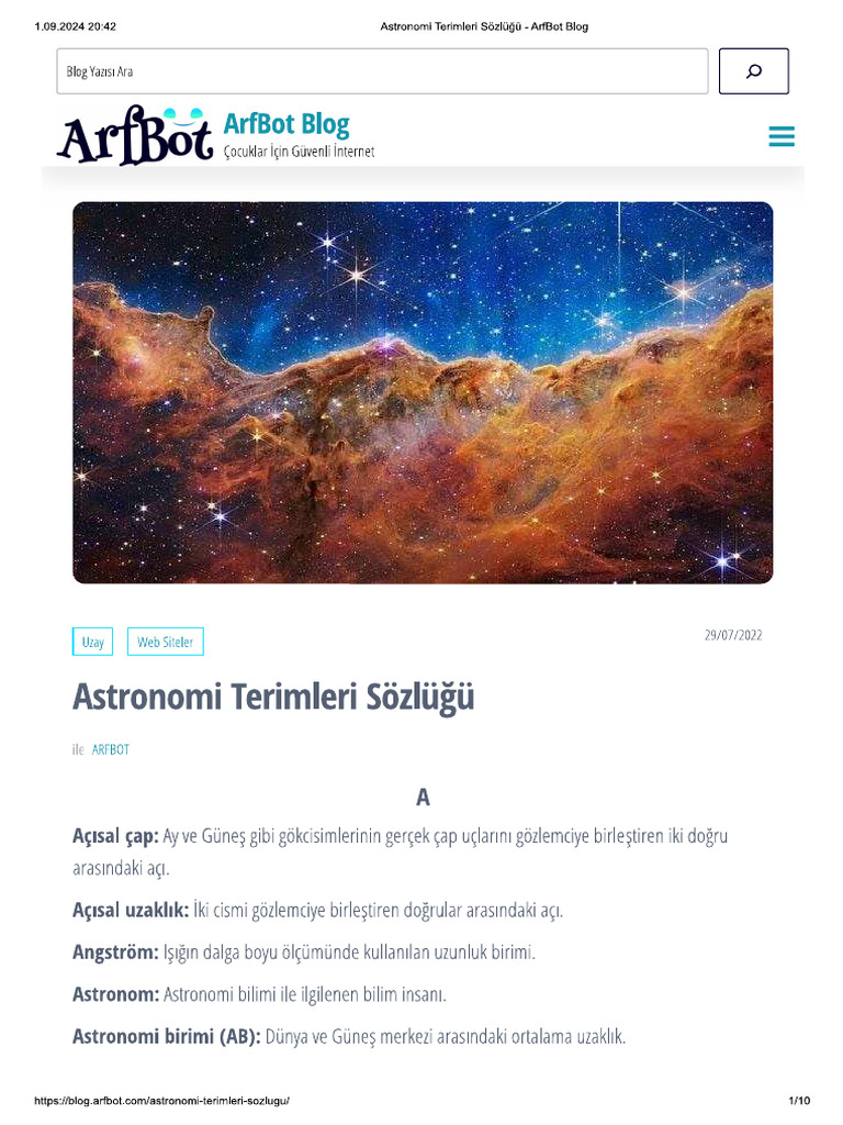 Astronmi Terimleri | PDF