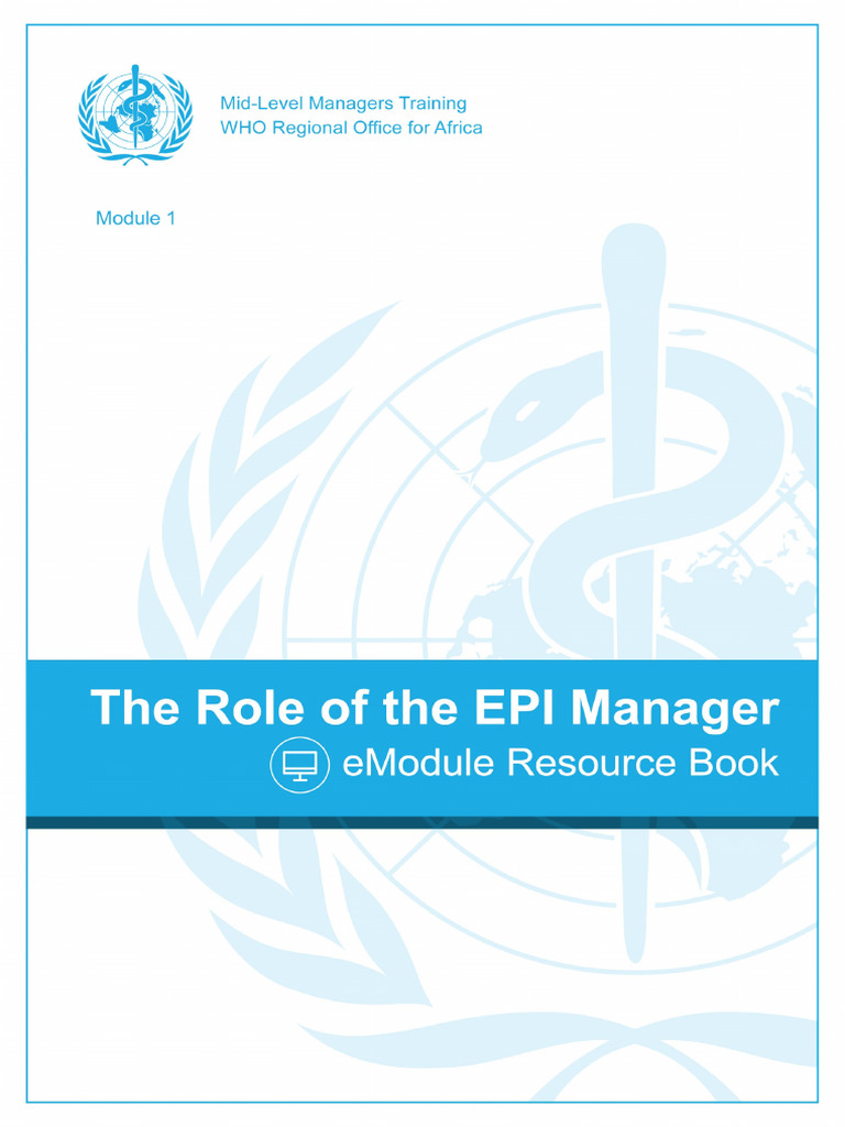 EPI Manager's Role in Immunization | PDF | Vaccines | Budget