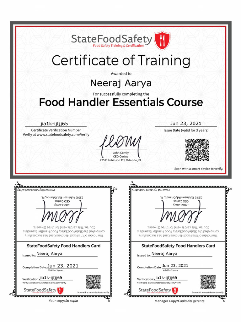 StateFoodSafety-Food-Handlers-Essentials-Cert 2 | PDF