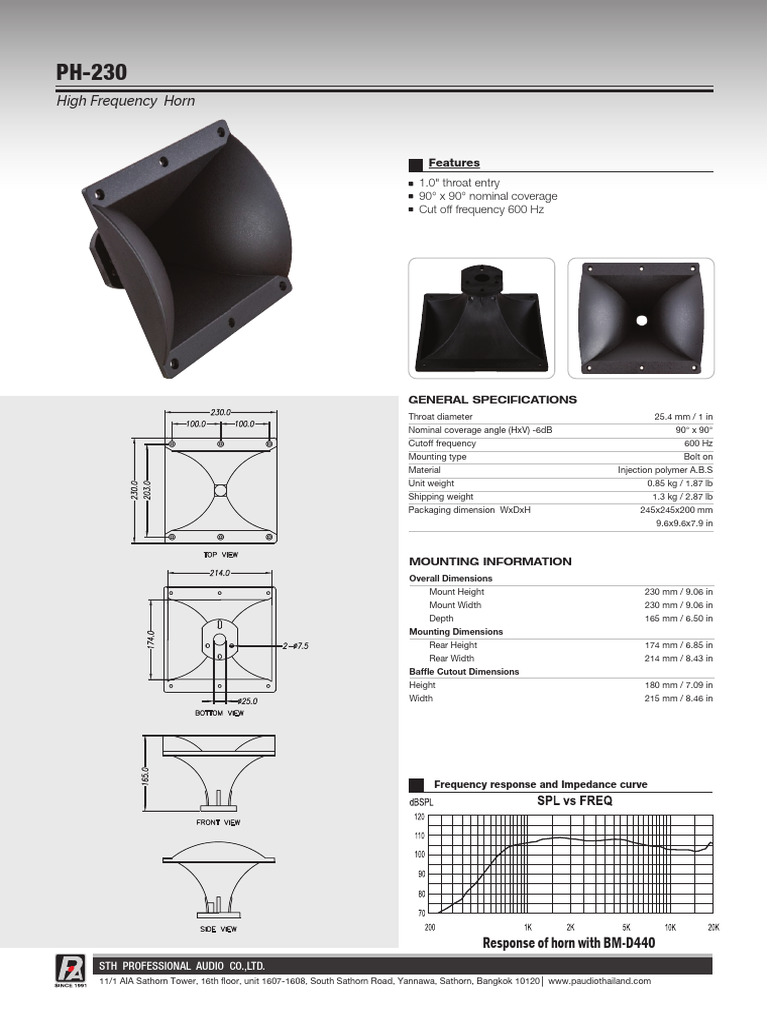 Datasheet PH 230 | PDF