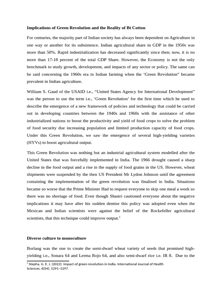 Green Revolution | PDF