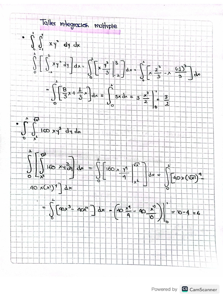 Integracion Multiple Taller | PDF