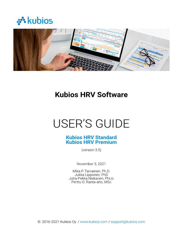 Kubios HRV Users Guide | PDF