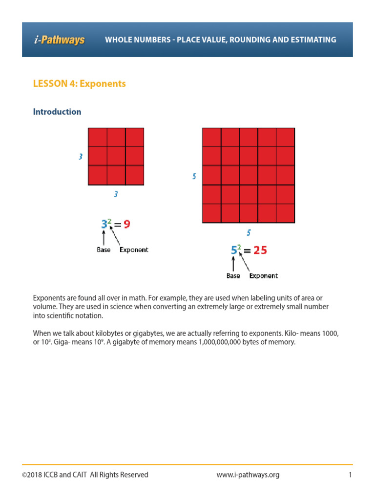 L.4 - Exponents | PDF