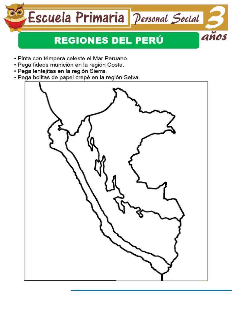 Mapa De Las 3 Regiones Del Peru Para Colorear Images/mapa Politico De Peru
