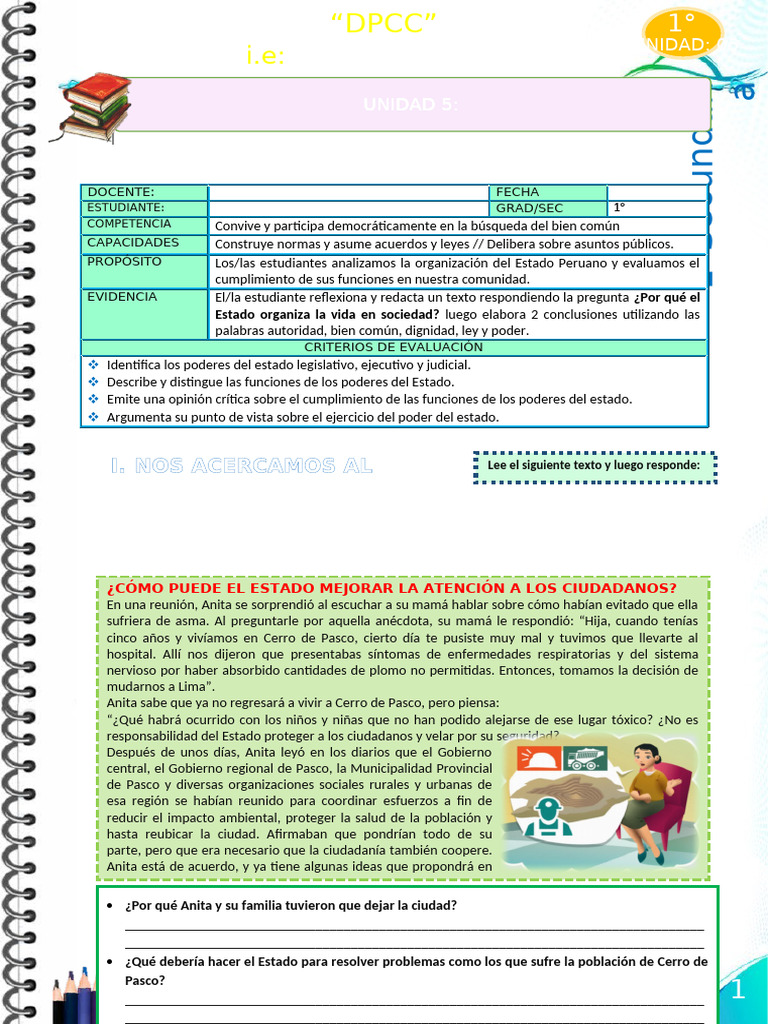 1° DPCC - Actv.02-Und.5 2023 | PDF