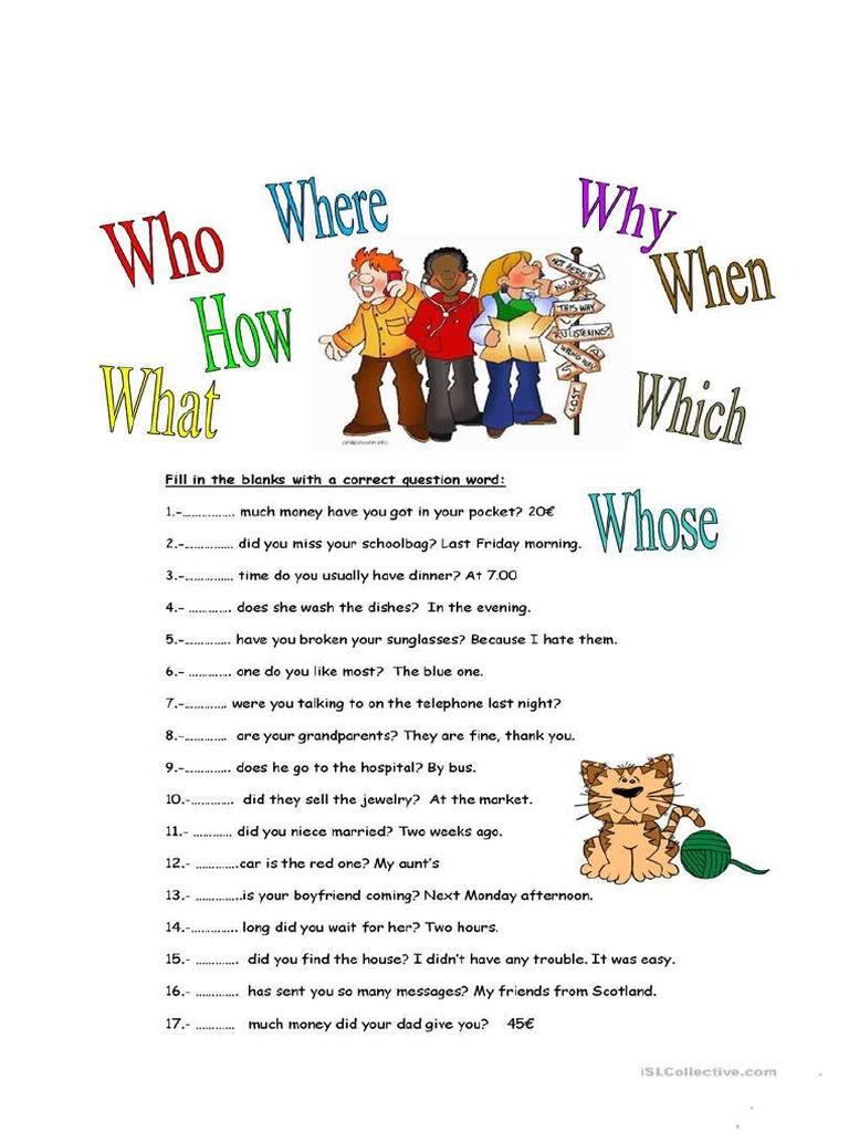 Question Words | PDF