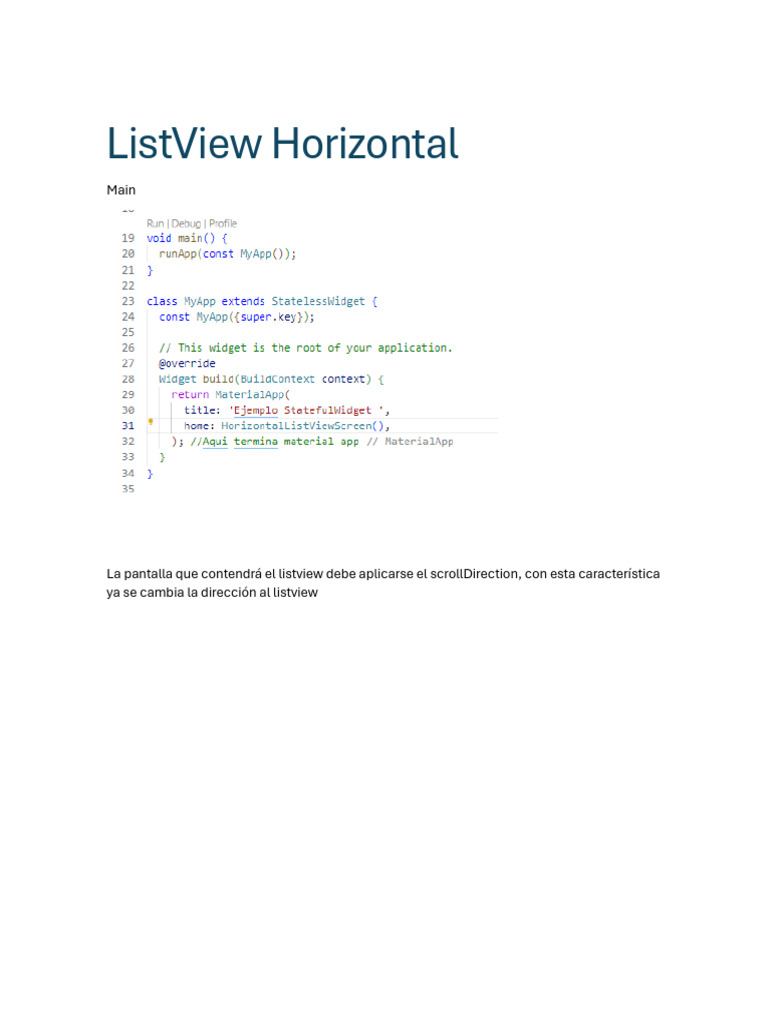 ListView Horizontal | PDF