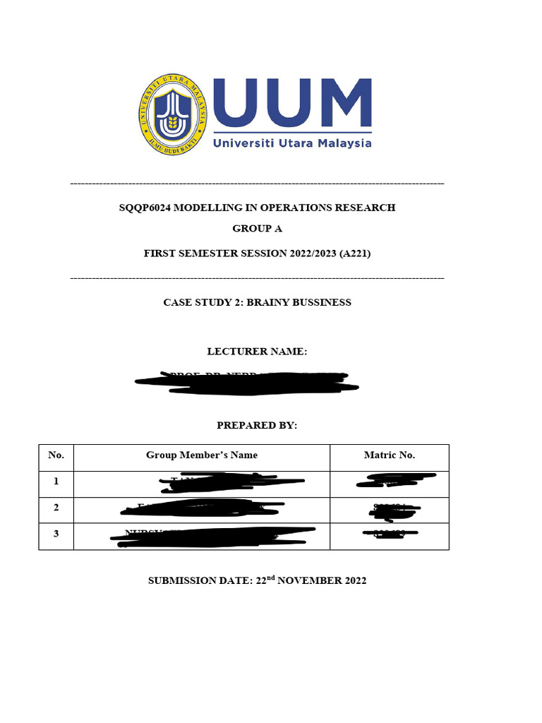 Brainy Business Case Study | PDF