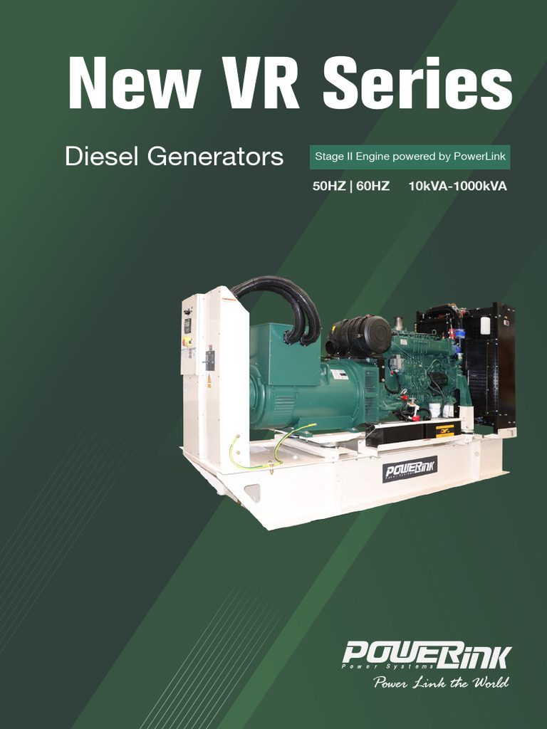New VR Series Diesel Genset Brochure 2022 | PDF