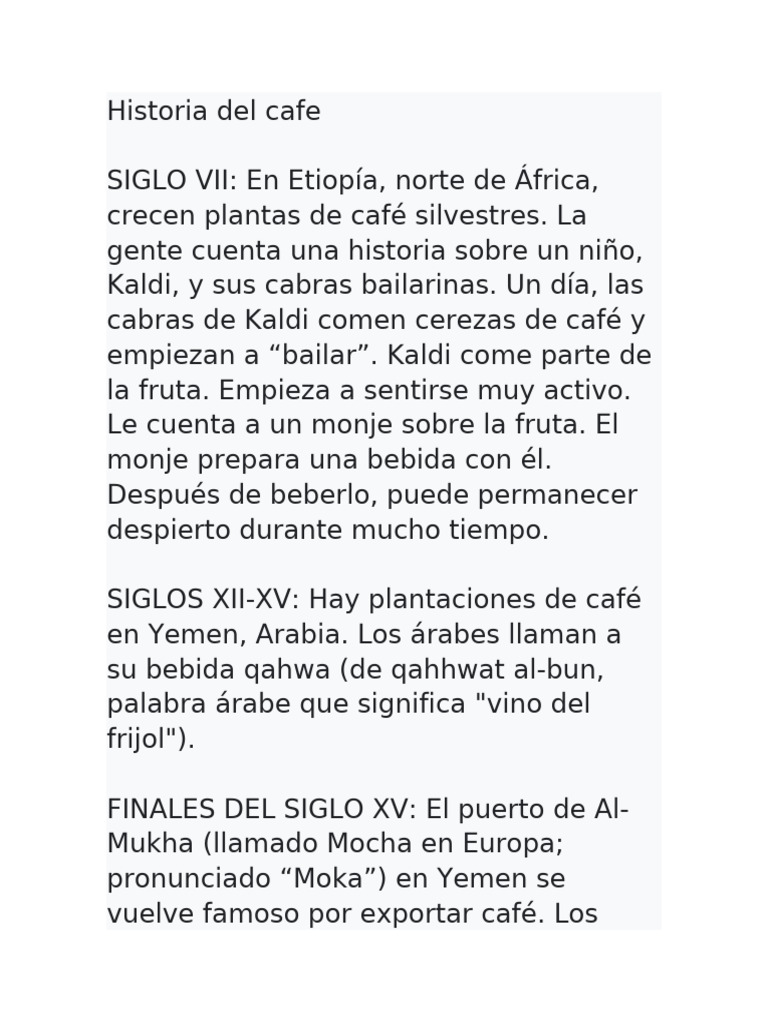 Historia Del Cafe 2 Pdf