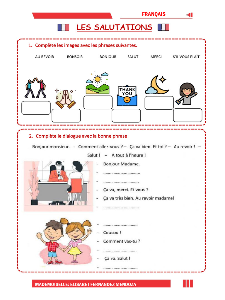 Les Salutations | PDF