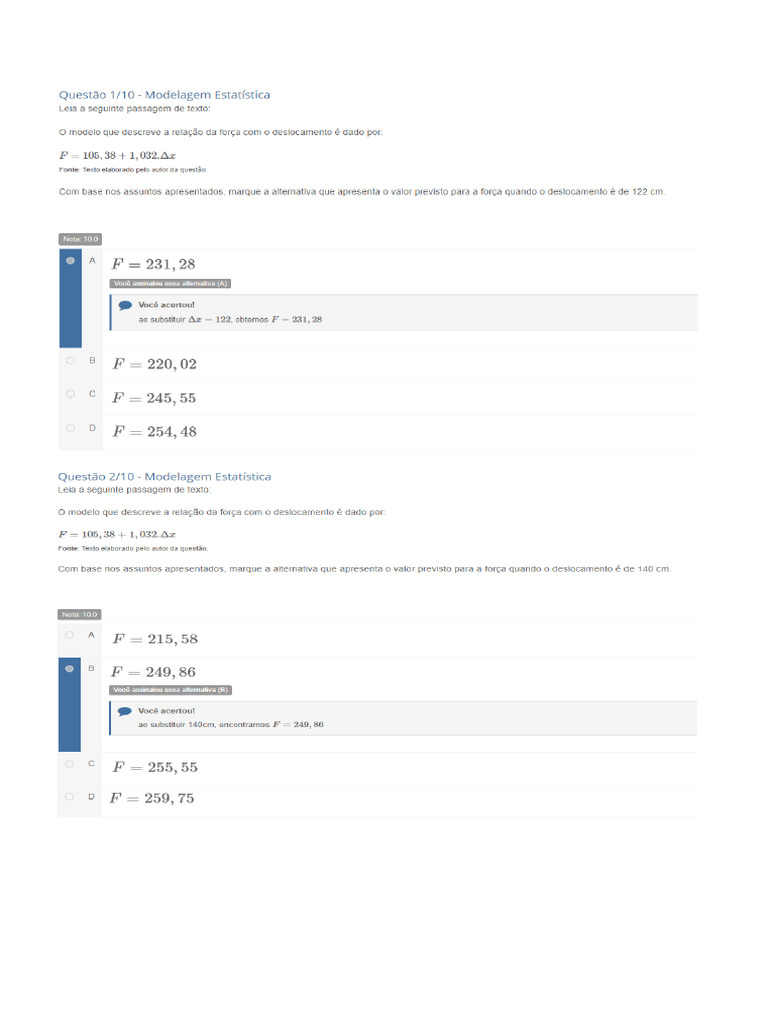Modelagem Estatistica Atividade Prática | PDF