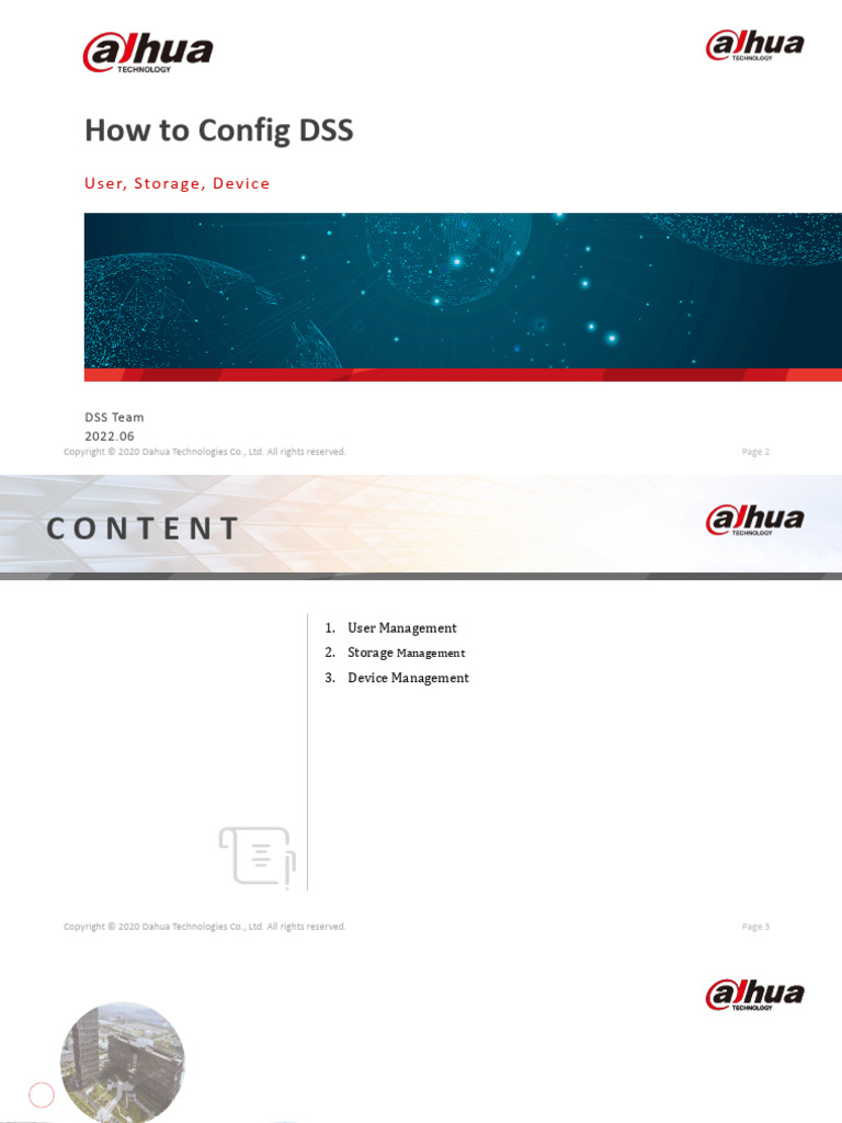 2-2. How To Config DSS - User, Storage, Device | PDF | Ip Address ...