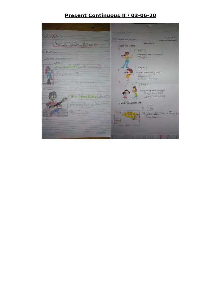 Present Continuous II | PDF