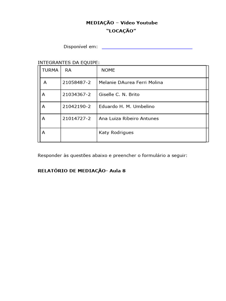 AULA 8 - Ativ Oficial PDF | PDF
