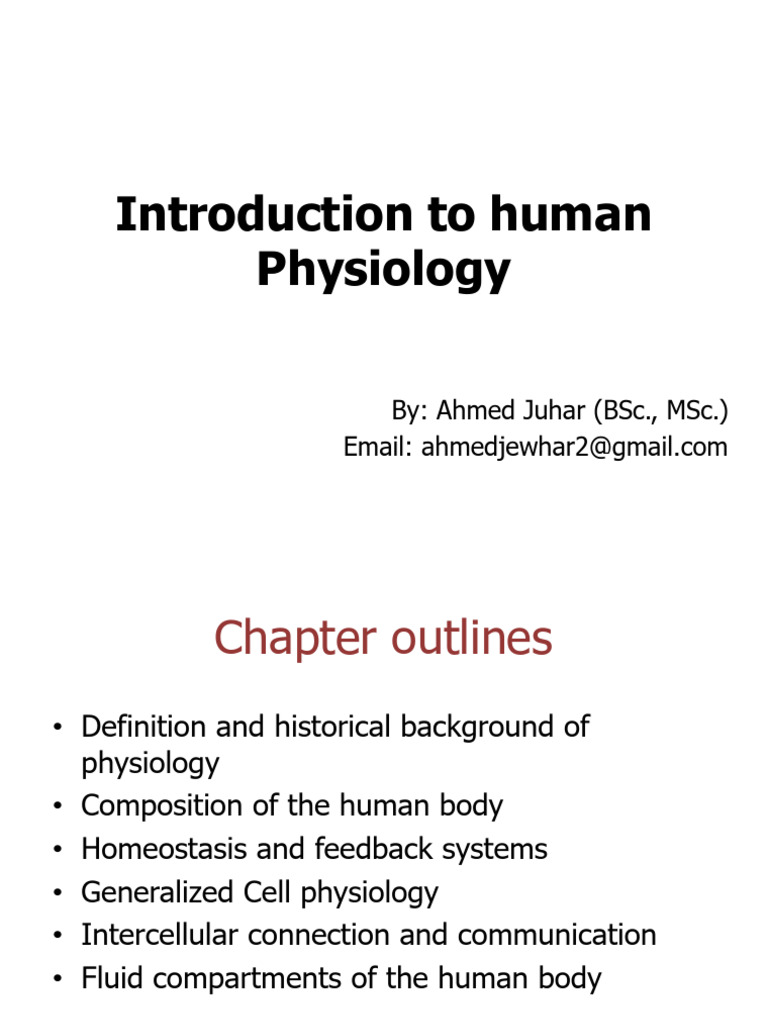 Introduction to Human Physiology Basics | PDF | Endoplasmic Reticulum ...