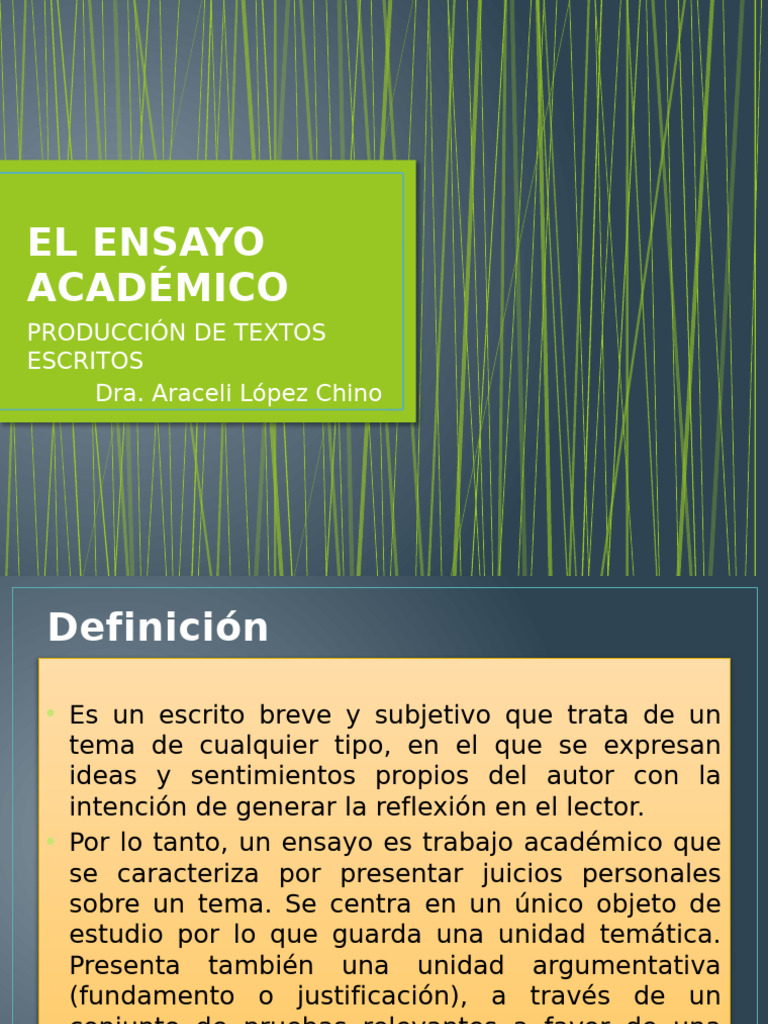 El Ensayo Académico | PDF | Ensayos