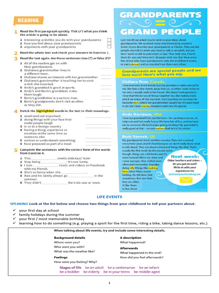 Life - Events - Past - Tenses 4 | PDF