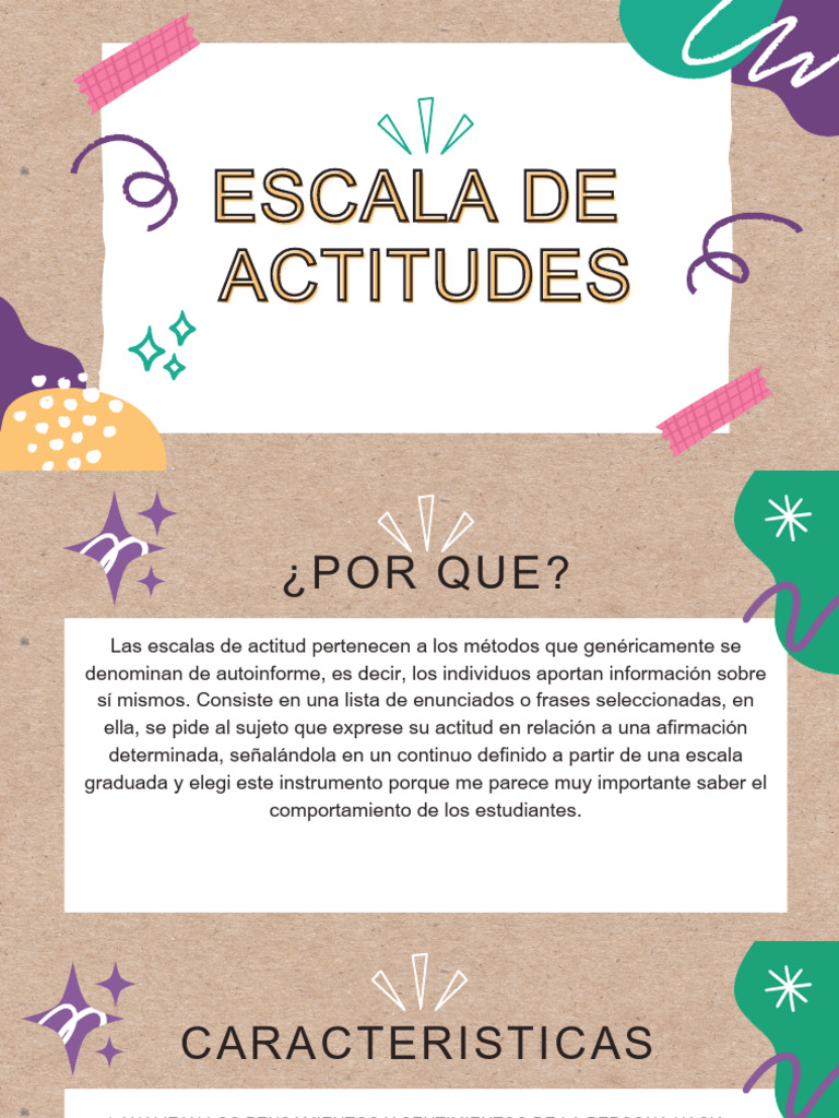 Escala De Actitudes Pdf