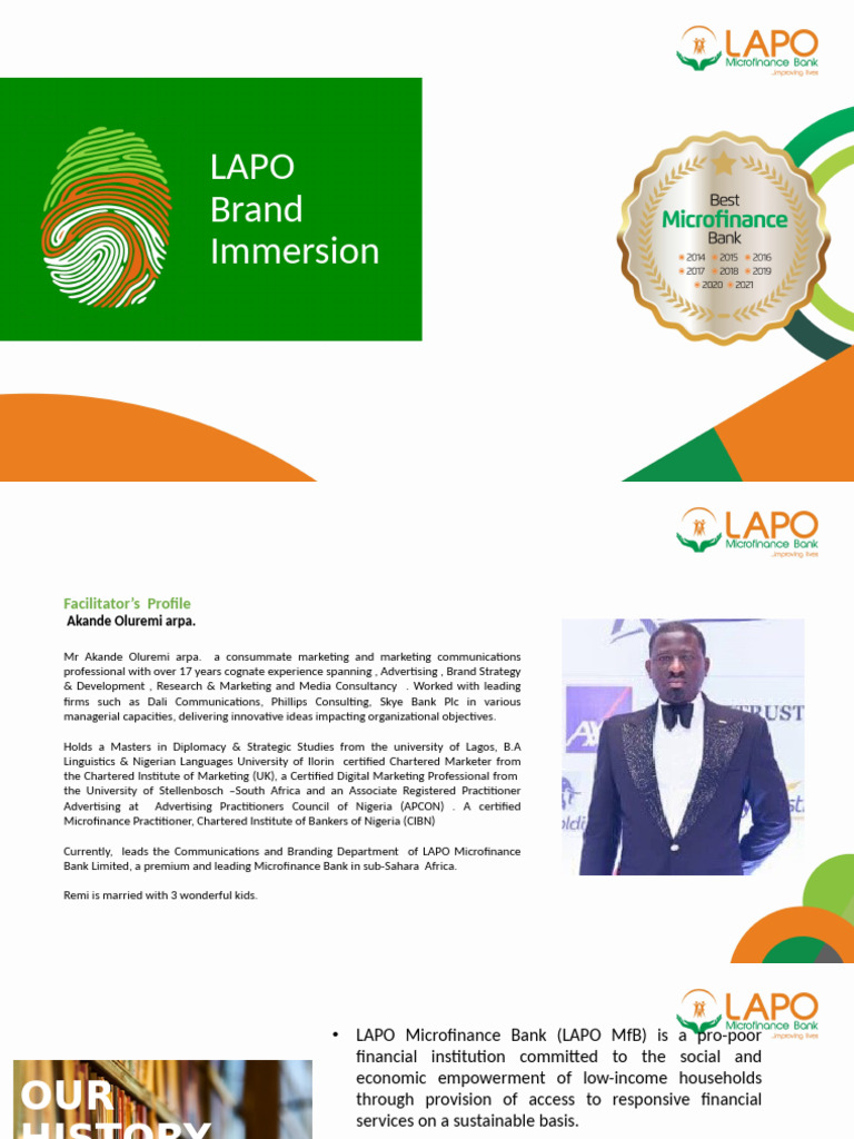 Lapo MFB Brand Immersion Training | PDF