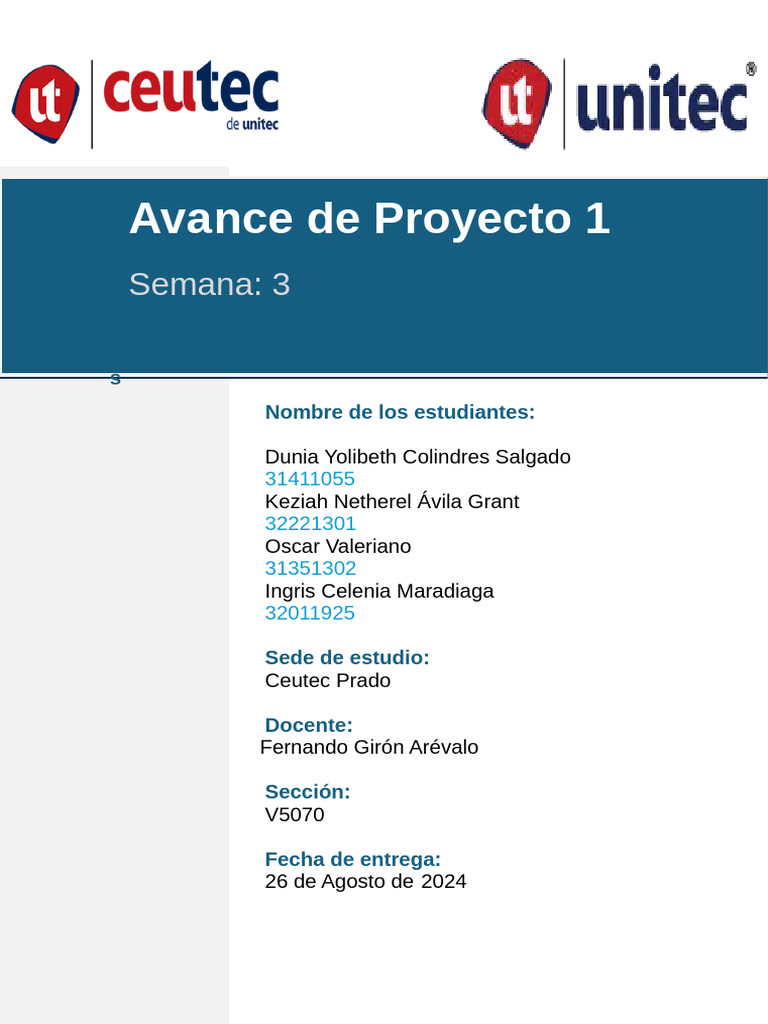 Proyecto Avance 2.1 | PDF