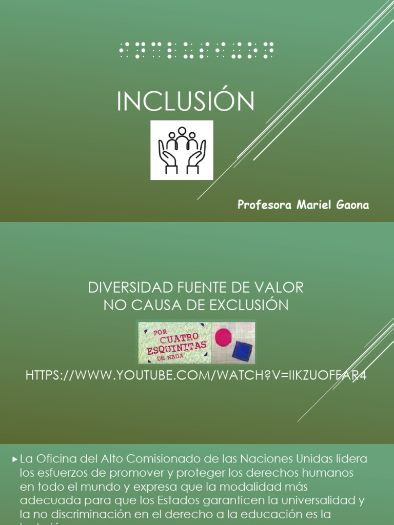 1 Inclusión | PDF