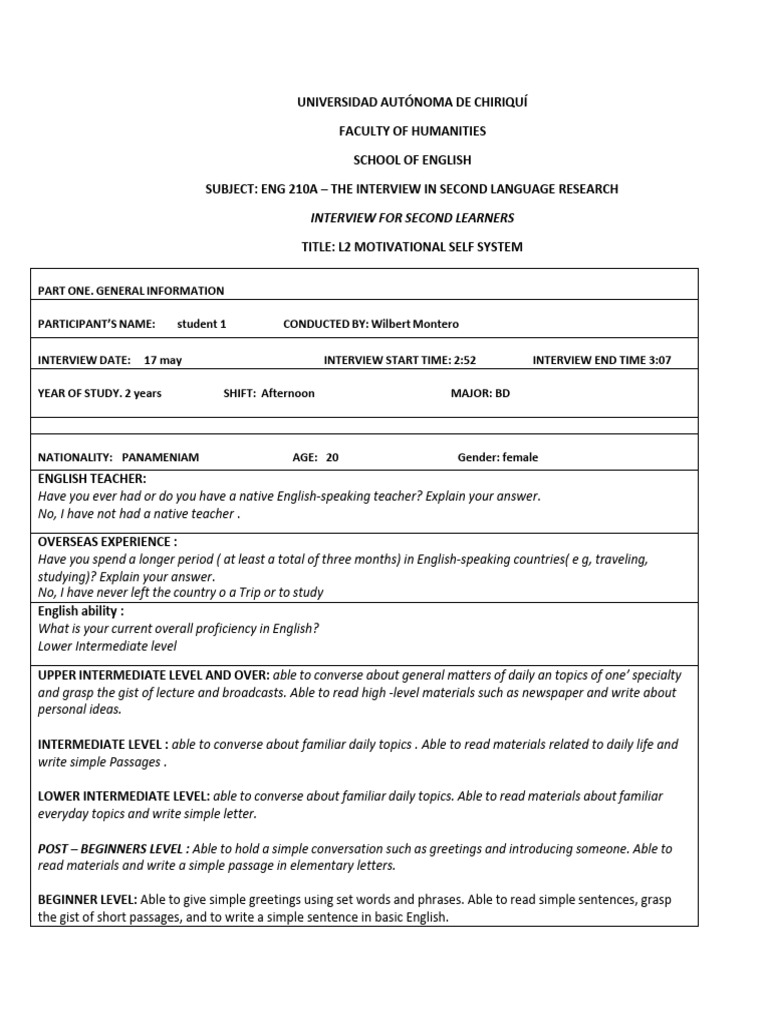 INTERVIEW Work in Group | PDF