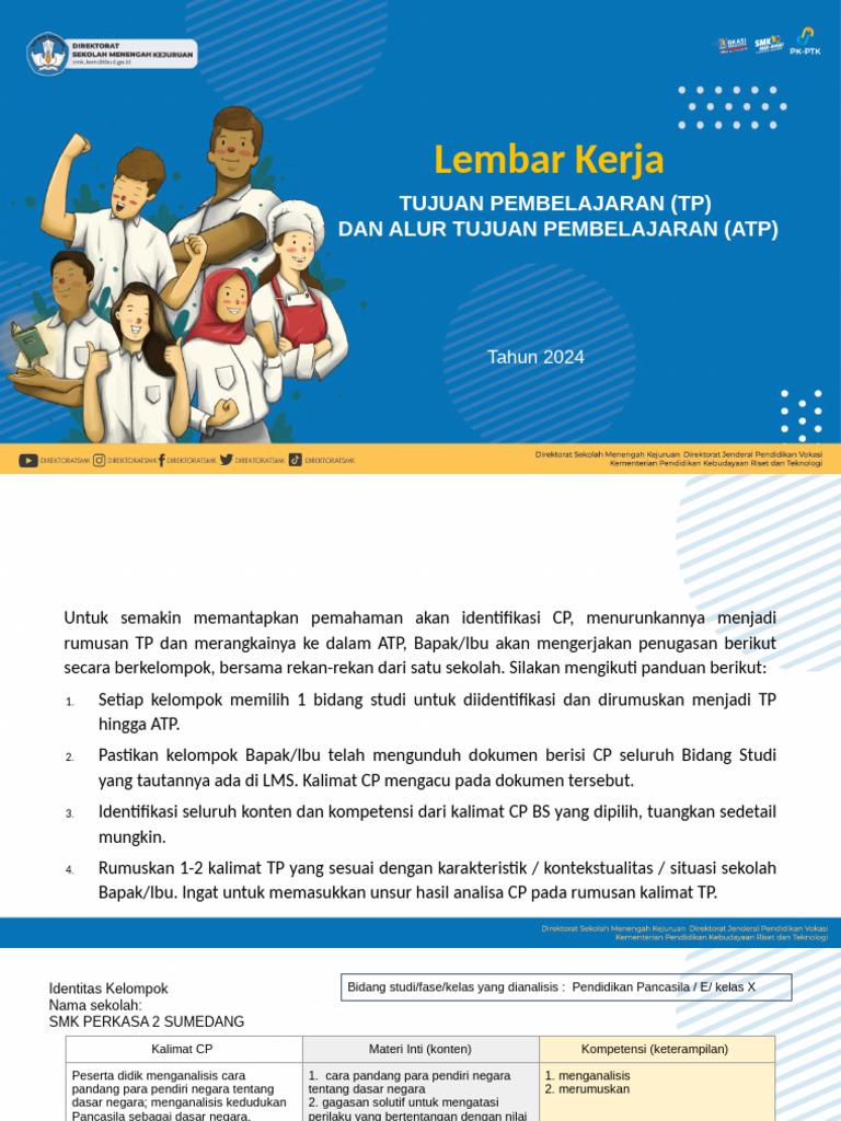 LK TP ATP Pendidikan Pancasila - Fase E | PDF