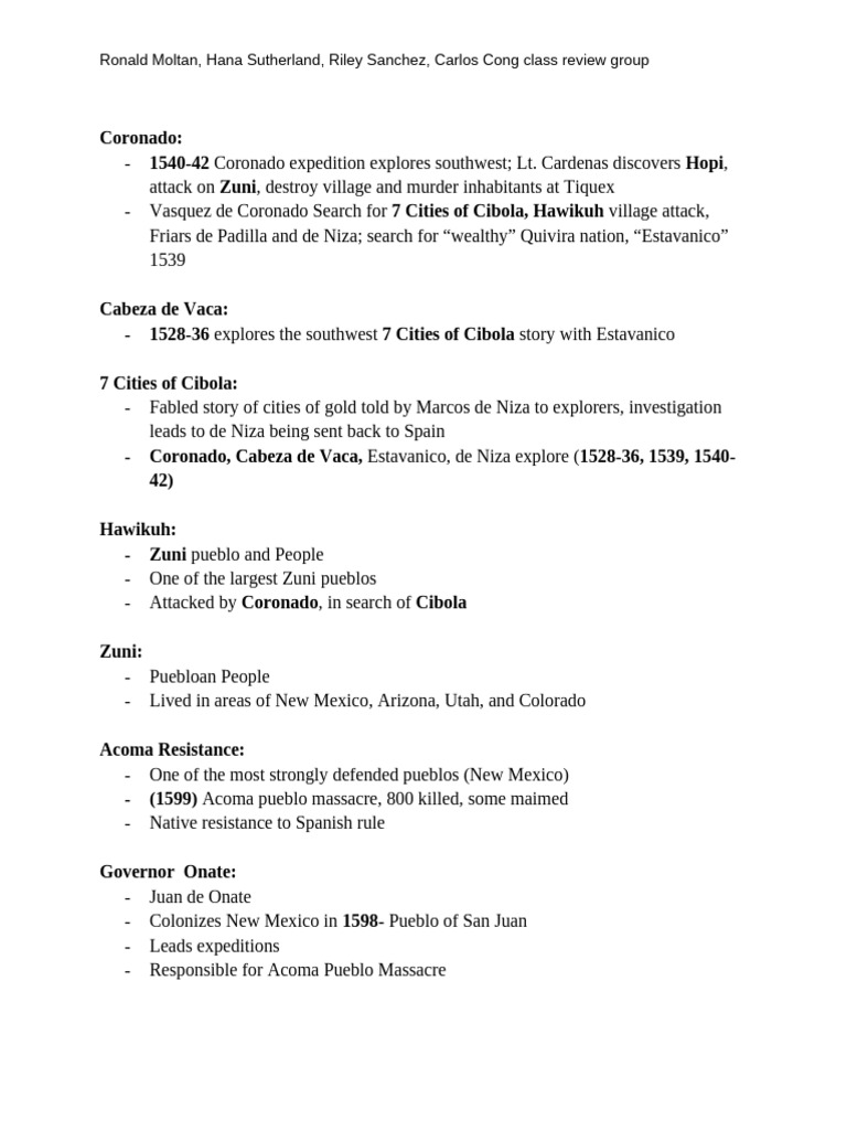 Spanish Exploration and Native Resistance History | PDF | Geronimo | Travel