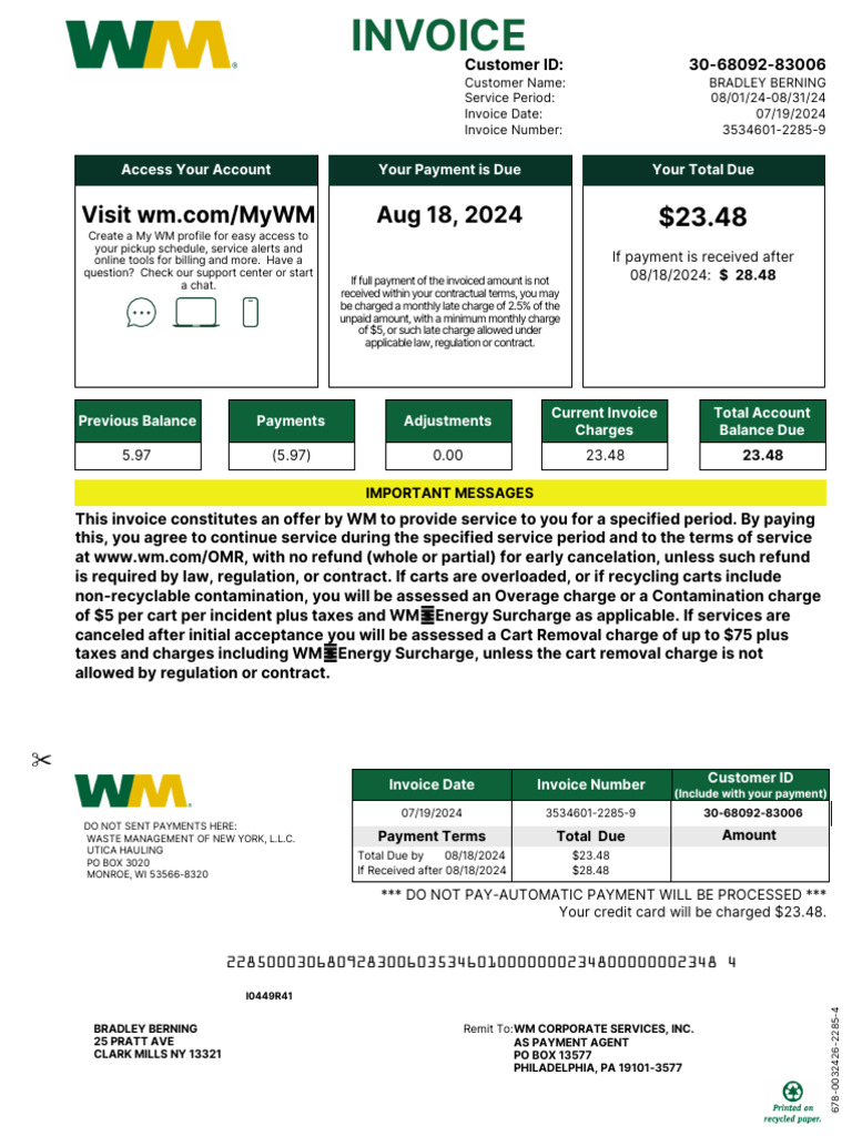 WMI5000 DirectInvoice | PDF