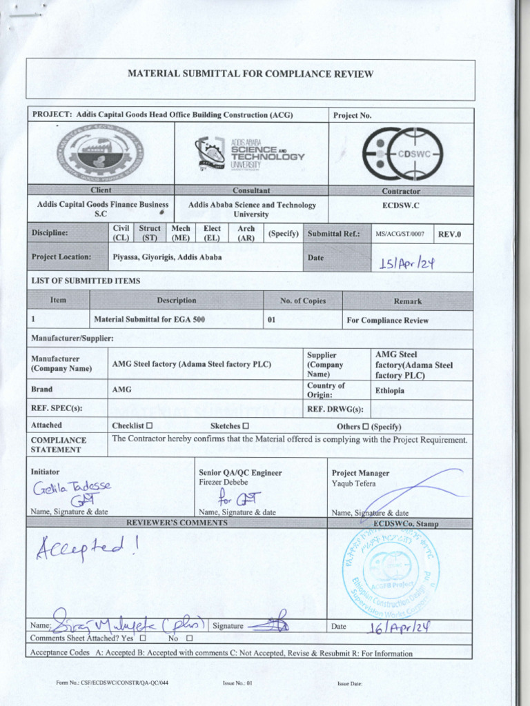 Ms-Acg-St-0007-Ega 500 | PDF