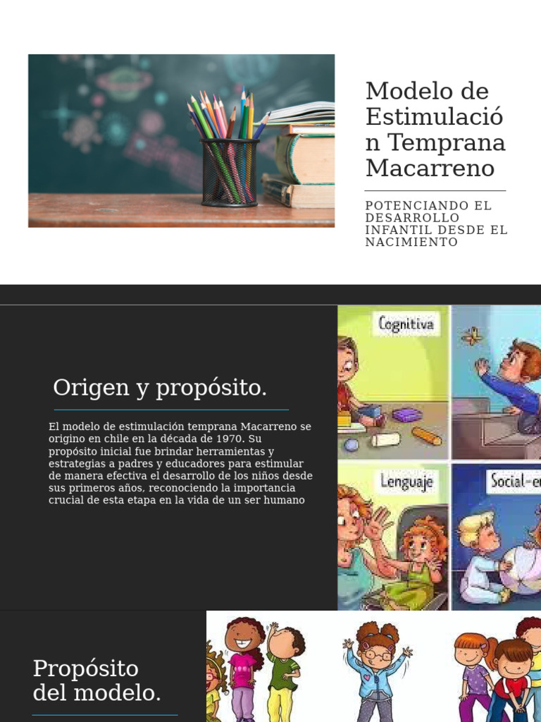 Modelo de Estimulación Temprana Macarrenoo | PDF