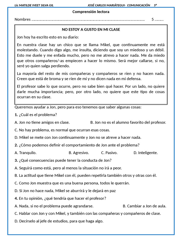 Comprensión Lectora Ece | PDF | Sicología | Crecimiento personal y profesional