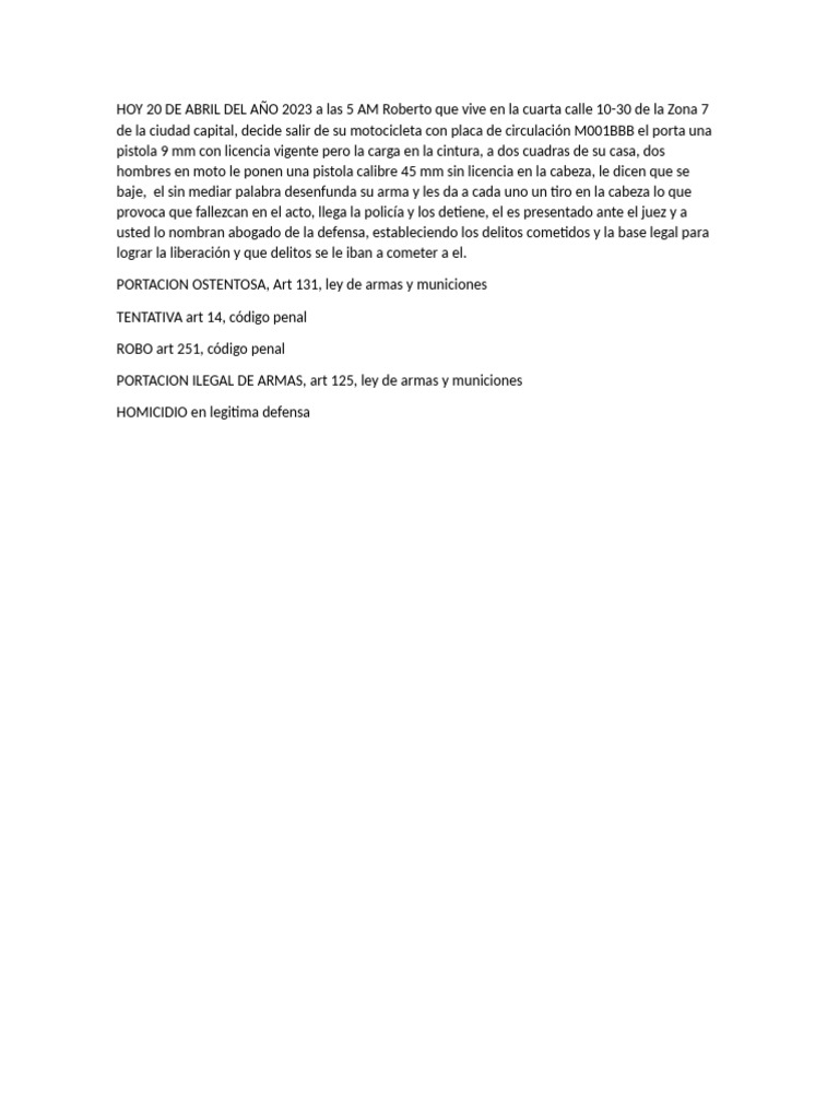 Derecho Penal EJC 2 | PDF