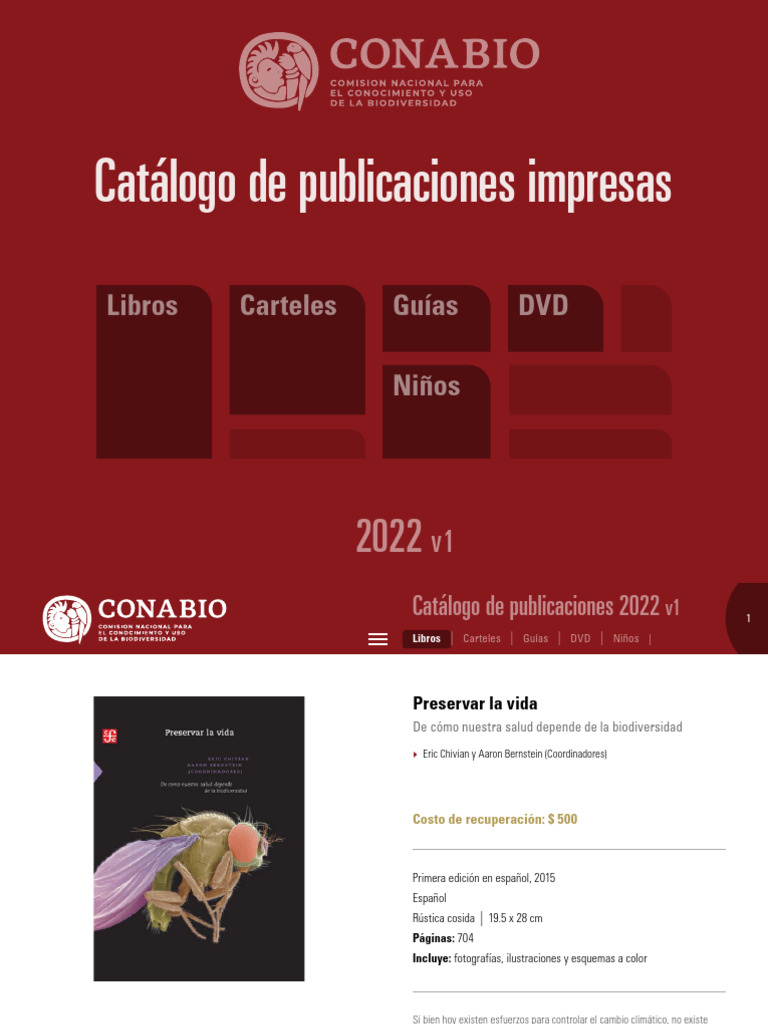 Catalogo Publicaciones Conabio 2022-1 | PDF | México | Hogar ...