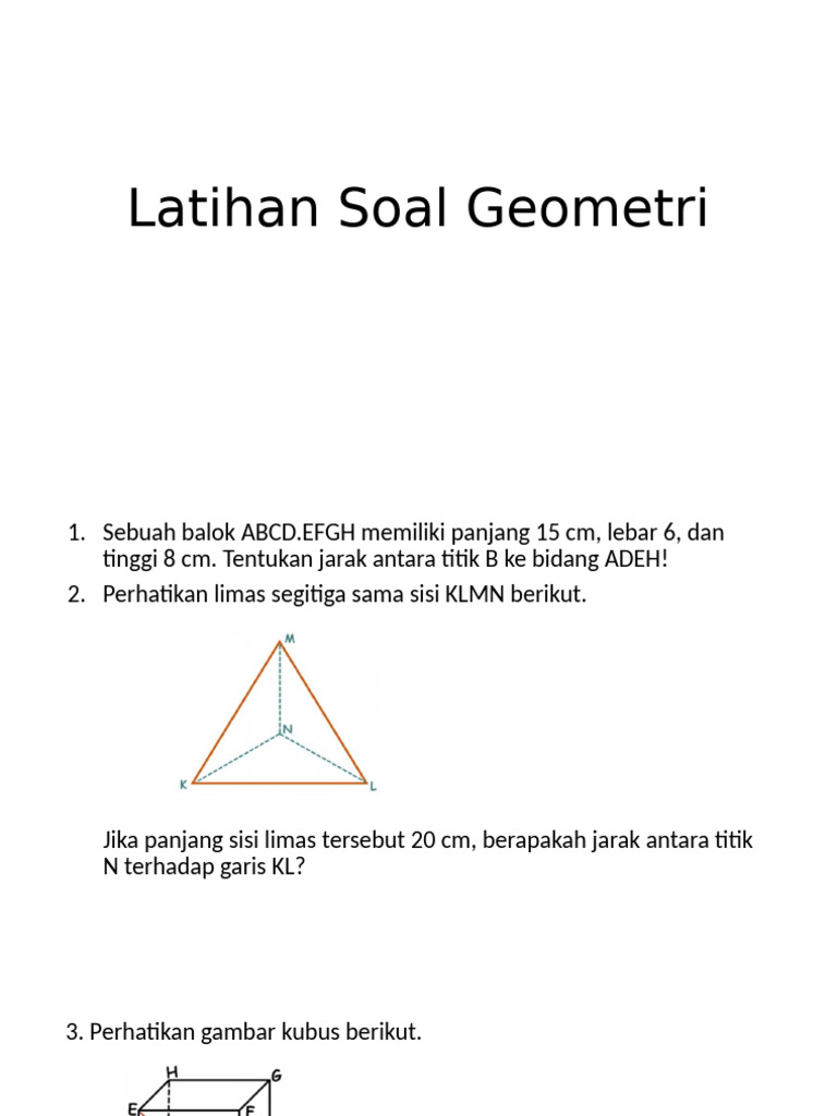 Latihan Soal Geometri | PDF