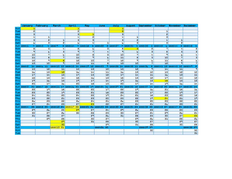 Calendar | PDF