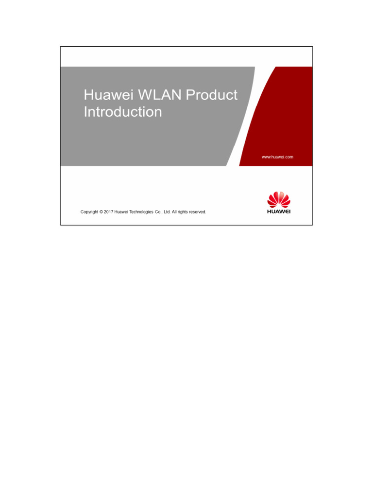 05 Huawei WLAN Product Introduction | PDF