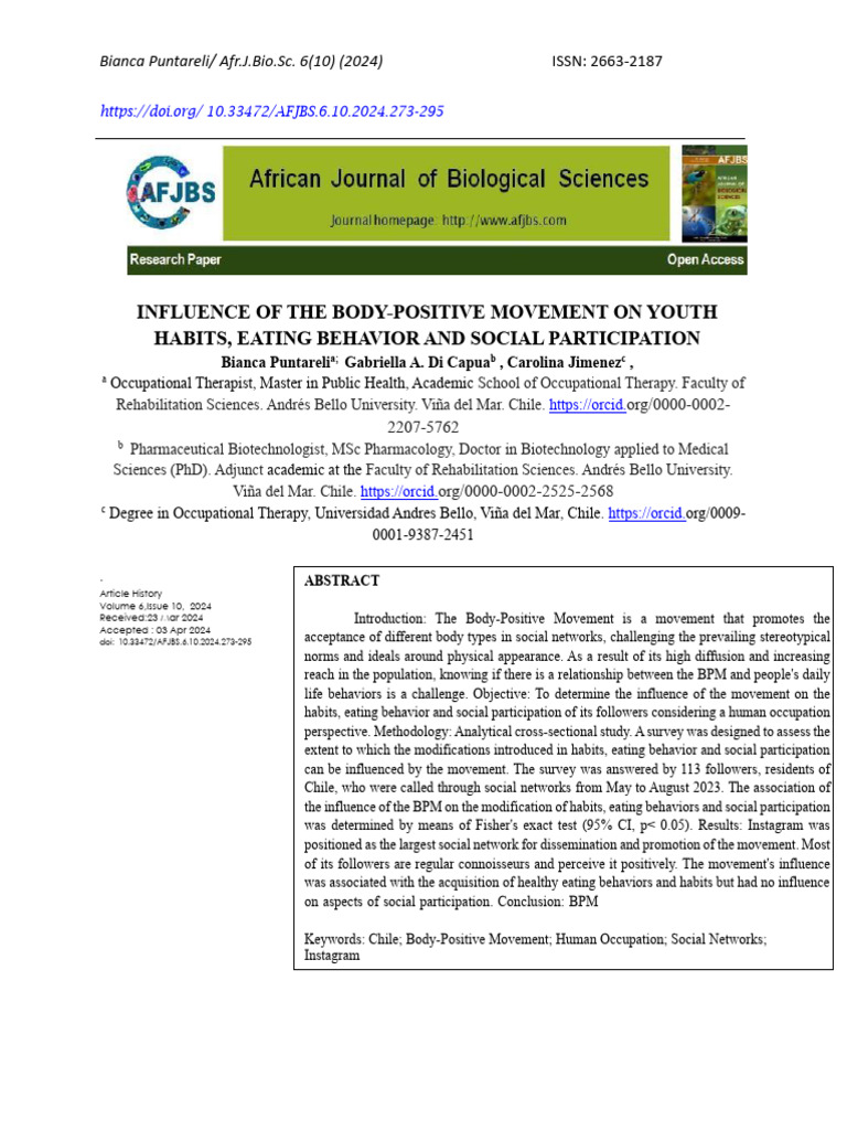 Articulo Body Positive | PDF