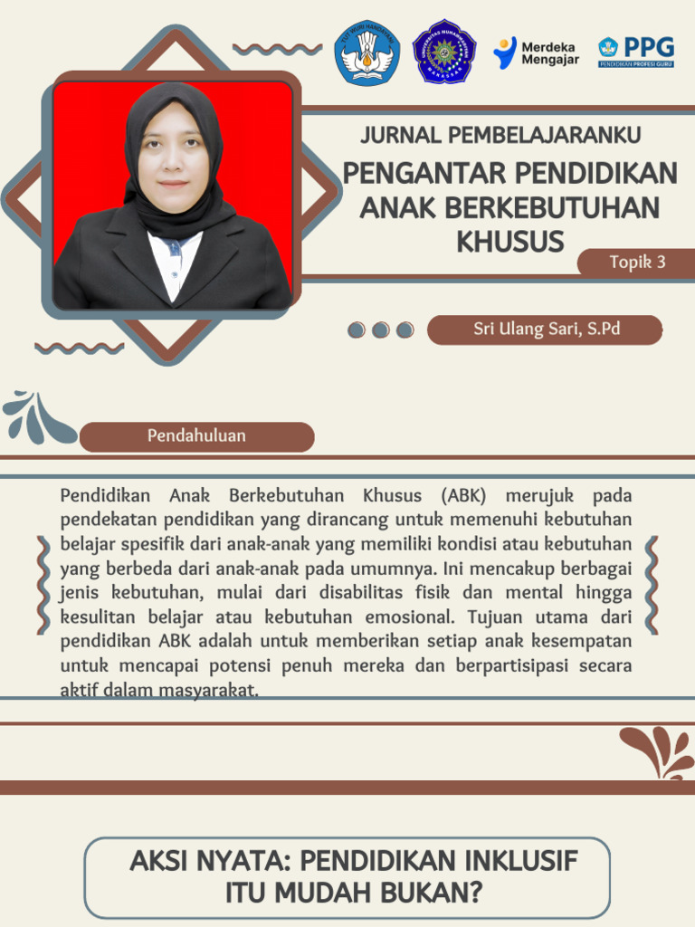 Jurnal Pembelajaranku Topik 3 PPABK | PDF